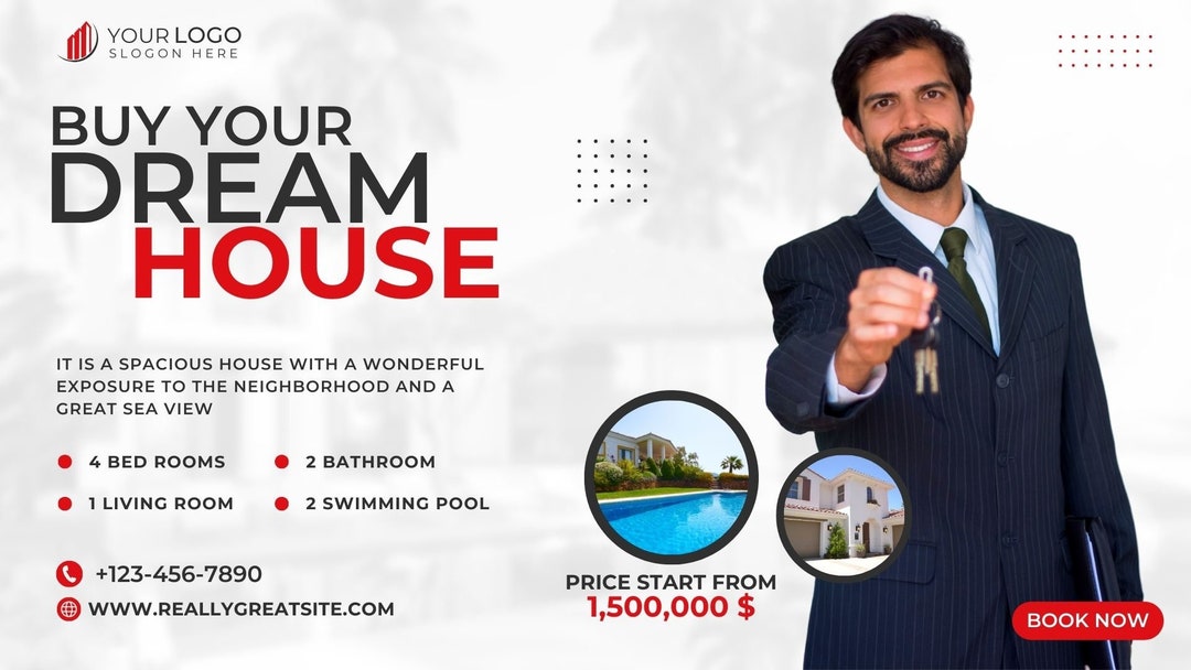 Editable Realtor Card Presentation or Flyer/realtor Template/real ...