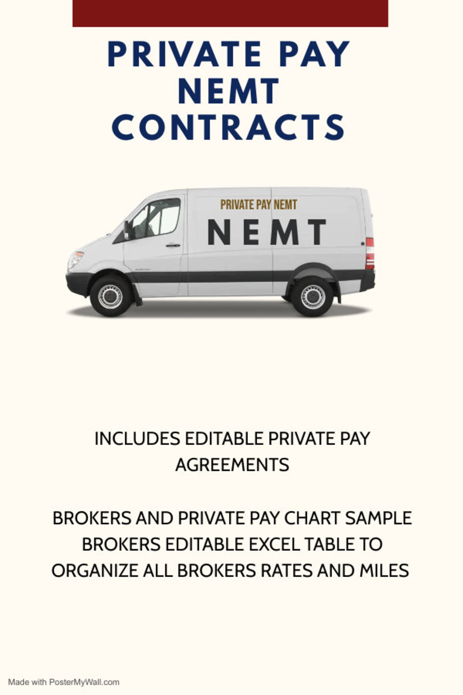 Private Pay Nemt Contract Agreements - Etsy