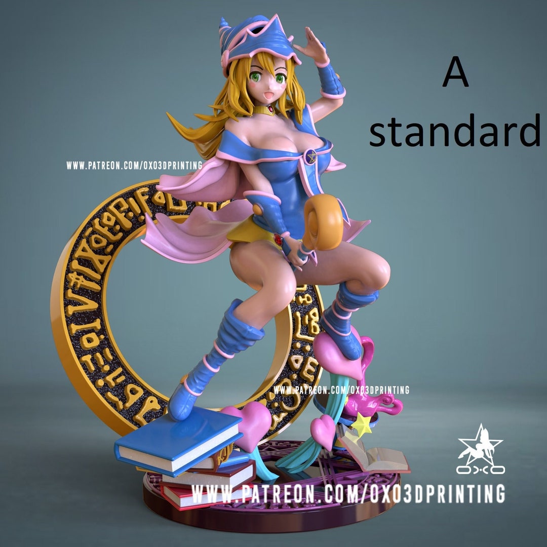 Dark Magician Girl Yu Gi Oh Sfw And Nsfw Figurine 3d Etsy