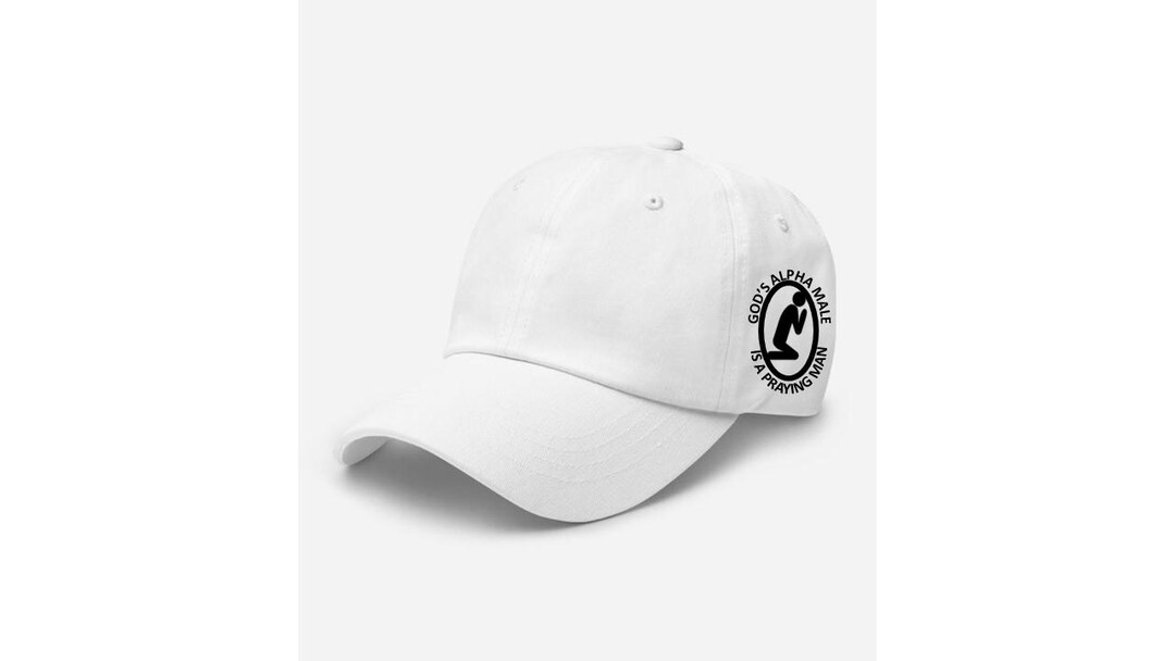 Inspirational God's Alpha Male Cap for Men - Christian Baseball Hat ...