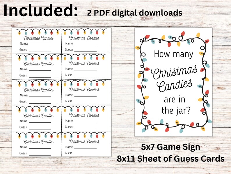 Guess How Many Christmas Candies, Christmas Games, Christmas Party ...