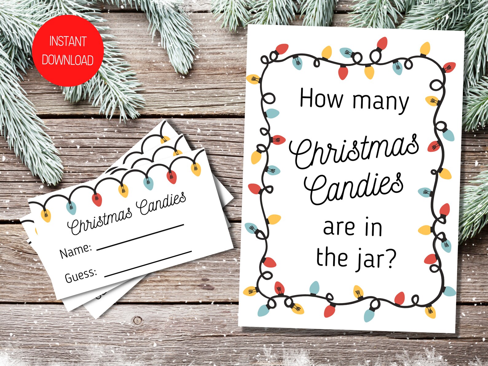 Guess How Many Christmas Candies, Christmas Games, Christmas Party ...