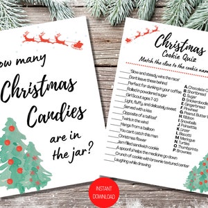 Christmas Games Bundle, Guess How Many Christmas Candies, Christmas ...