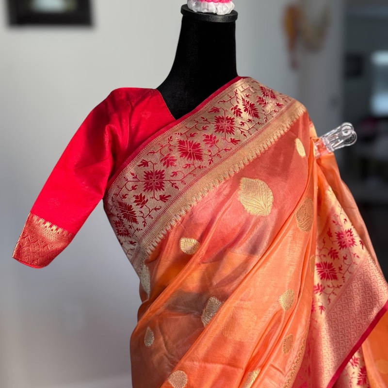 Kora Silk Tissue Sarees - Etsy