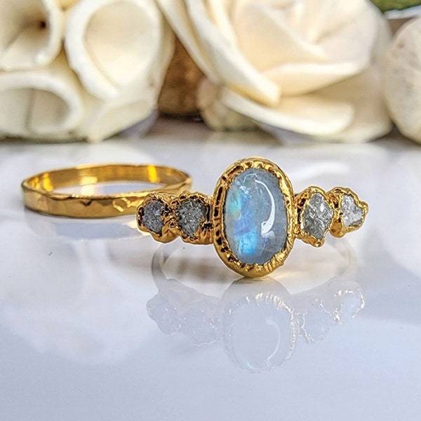 Boho Engagement Ring - Etsy