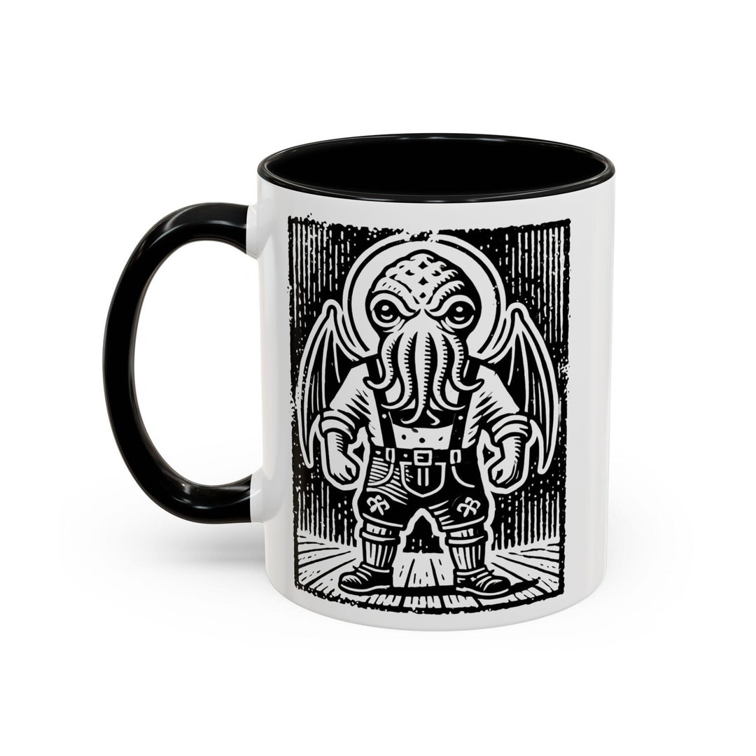 Mug, Cthulhu Inspired Art Mug, Sci Fi Lover Gift, Coffee Cup, Fun ...