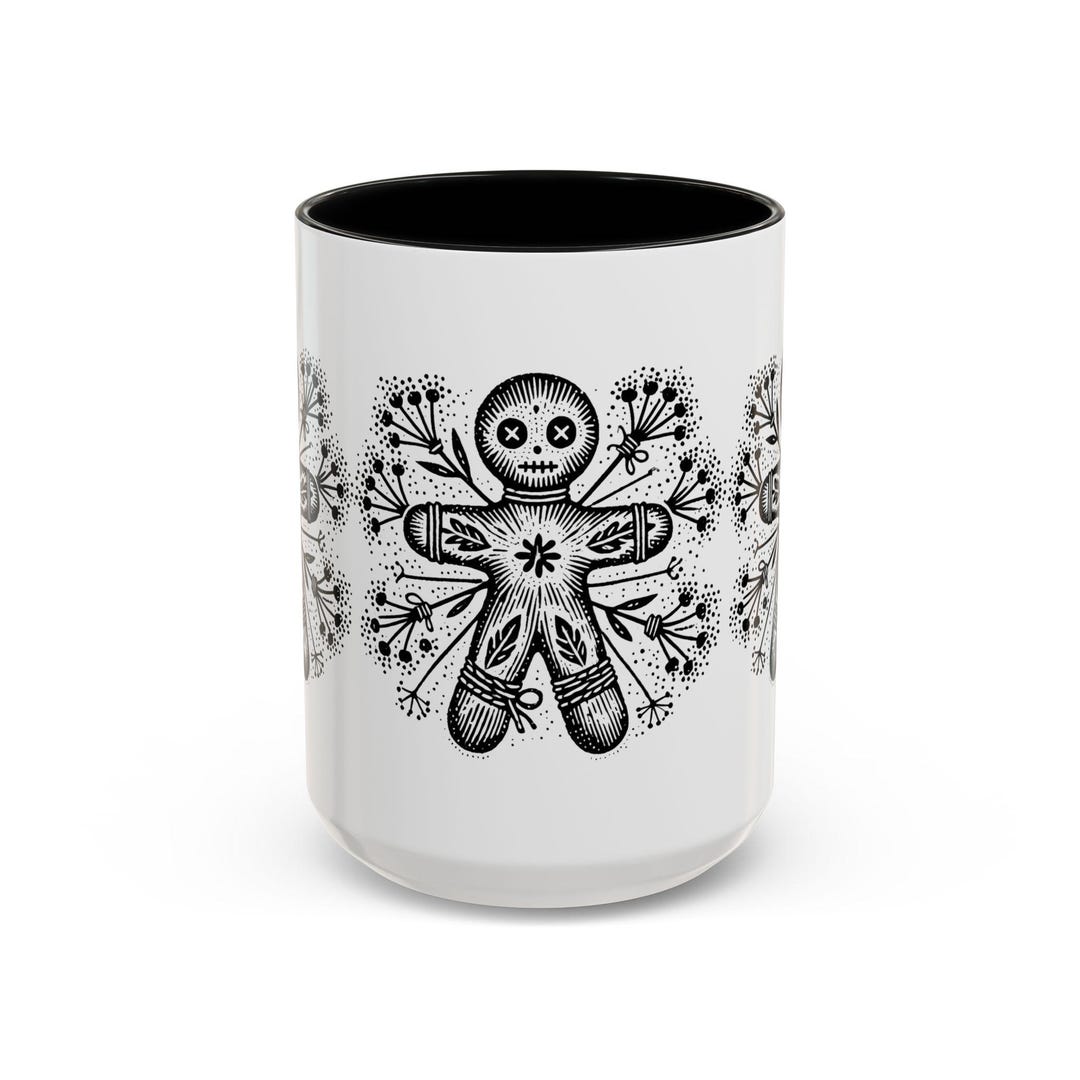 Voodoo Doll Mug, Quirky Herb Tea Cup, Foraging Gift, Unique Coffee Mug ...