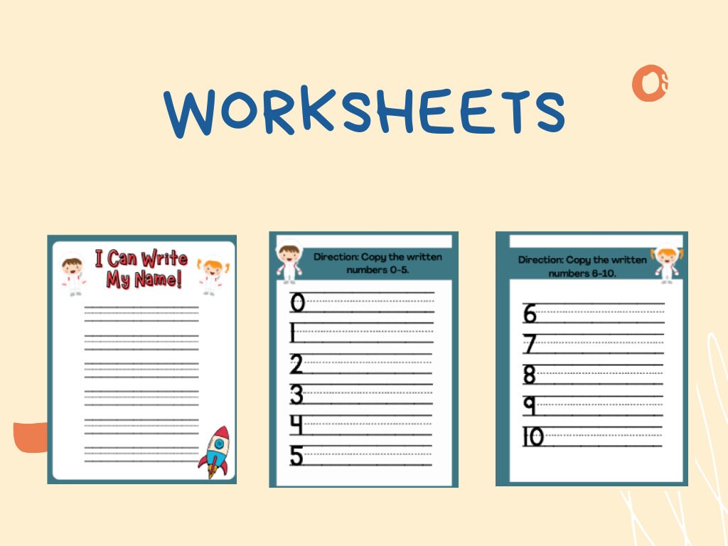 Worksheets for Beginners - Etsy