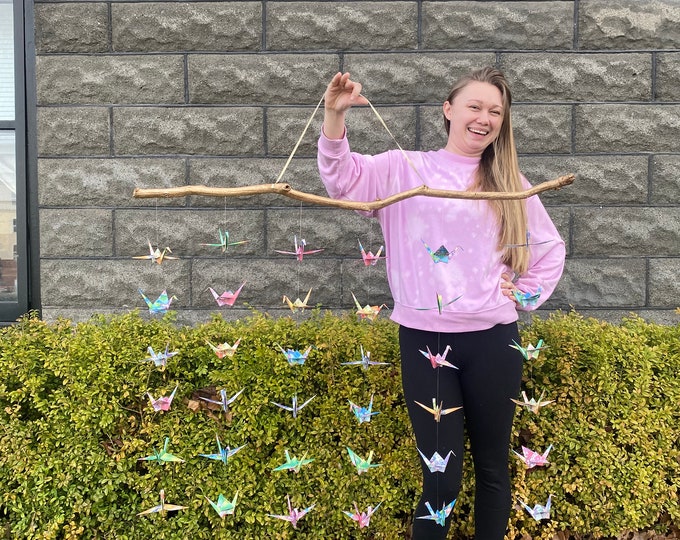 Origami Crane Mini 3 Crane Suncatcher - Etsy