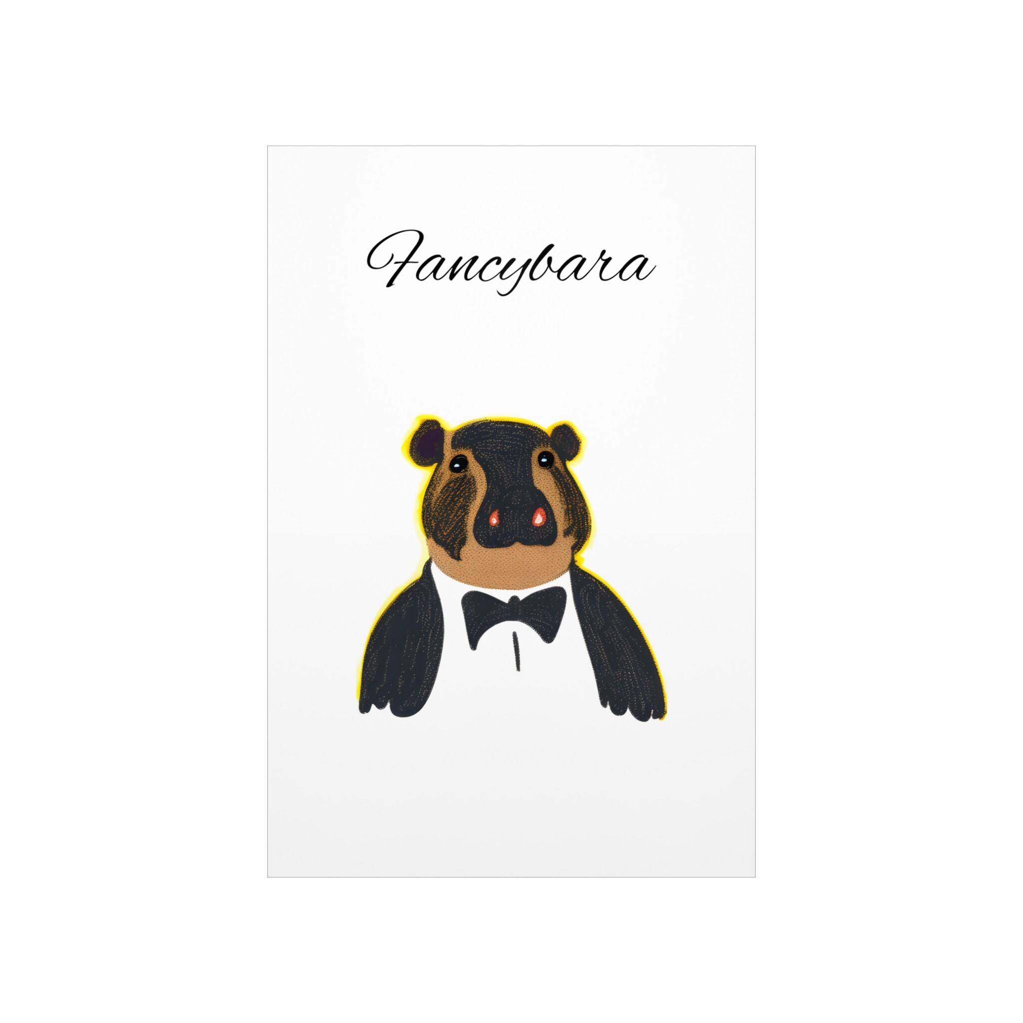 Fancybara Capybara Premium Matte Vertical Poster - Etsy