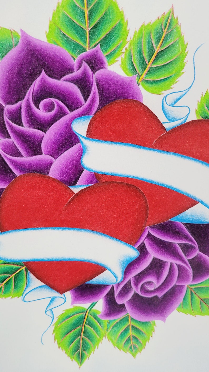 Original Prison Art Roses or Hearts - Etsy