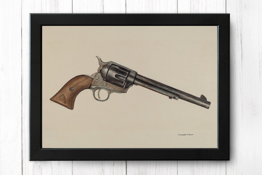Revolver, Vintage Gun Print, A4 Single Print G3 INSTANT DOWNLOAD - Etsy
