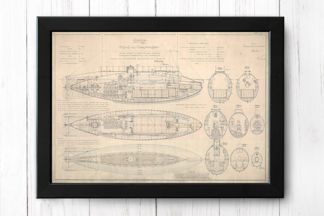Proposal for an Underwater Boat Submarine Vintage Ship - Etsy