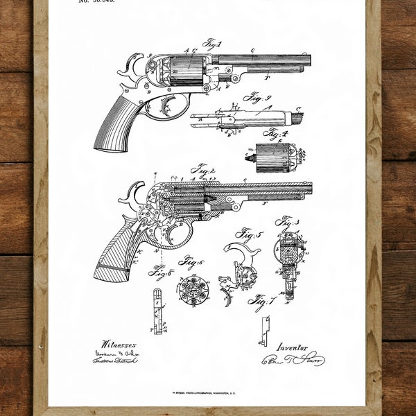 Blueprint Revolver - Etsy