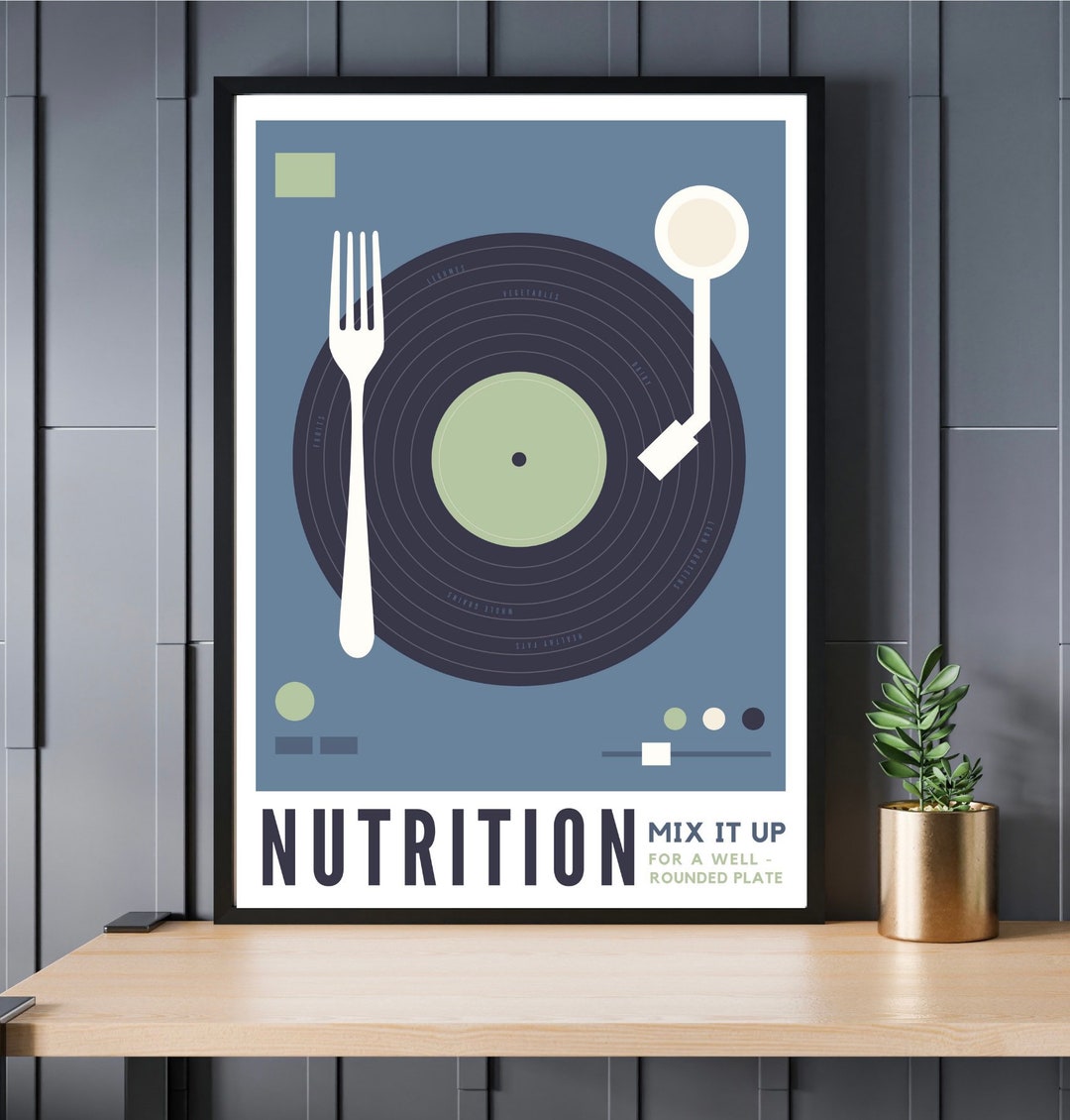 Nutrition Art Food Record Dietitian Office Art Dietitian - Etsy Canada