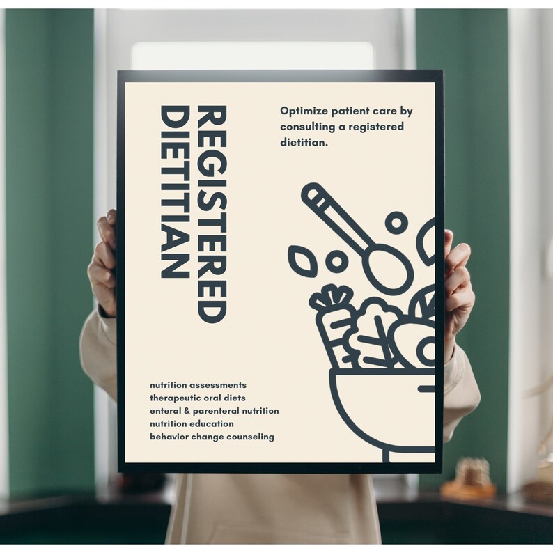 Registered Dietitian Matte Poster Nutrition Month Art - Etsy