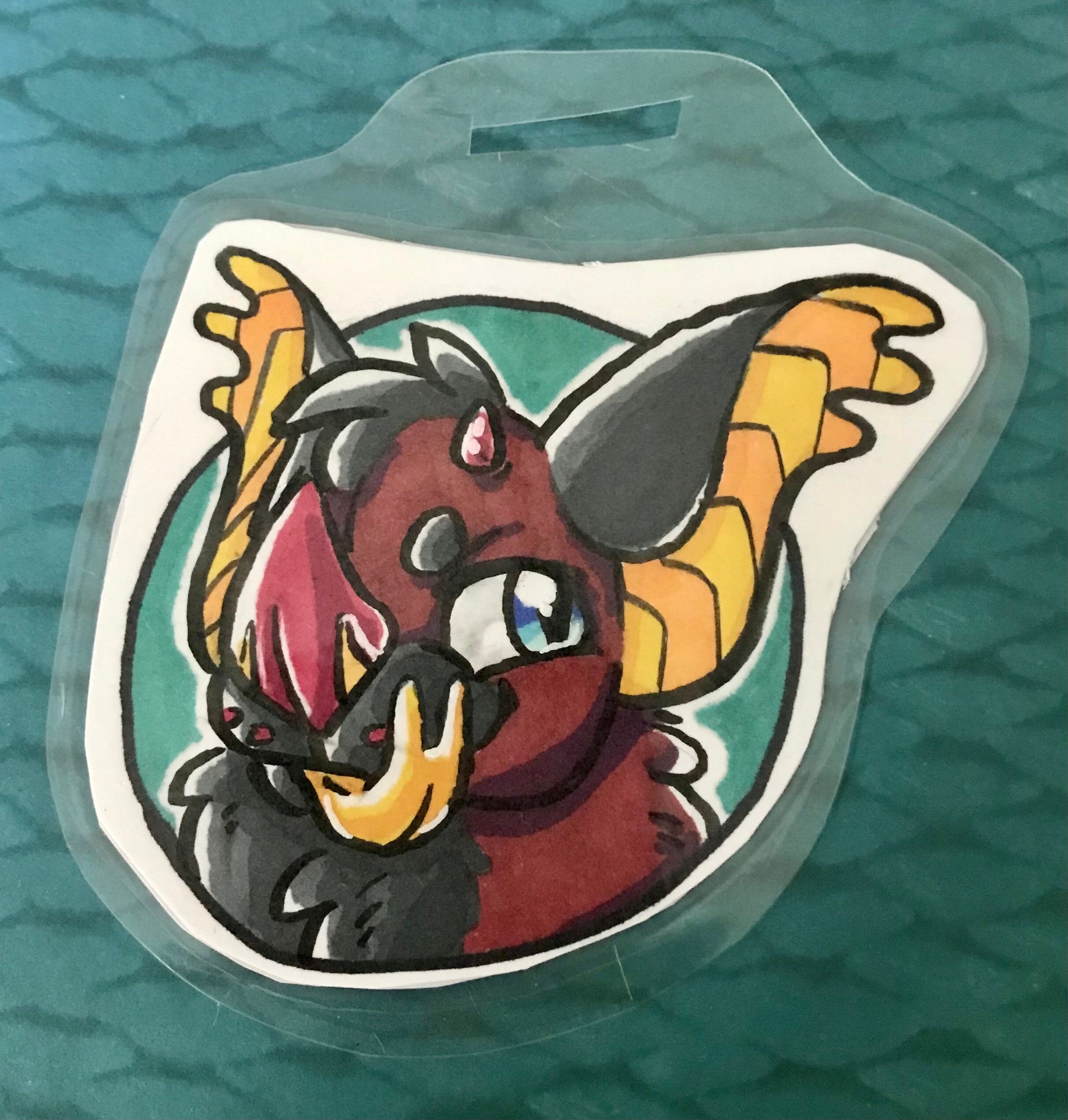 Custom Traditional Fursona Badge - Etsy