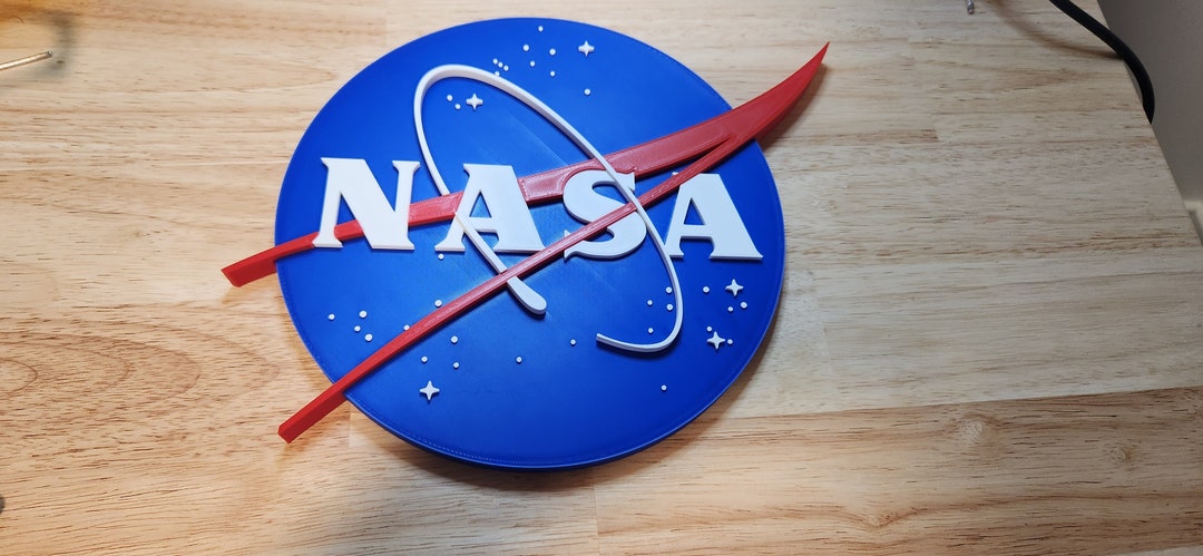 Large 3D NASA Logo - Etsy