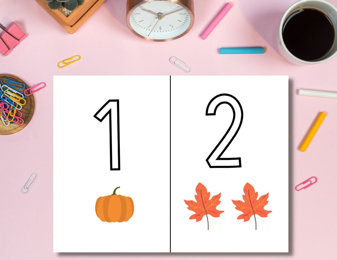 Fall Numbers, Kindergarten, Pre-k, Numbers 1-10, Counting, Ready to ...