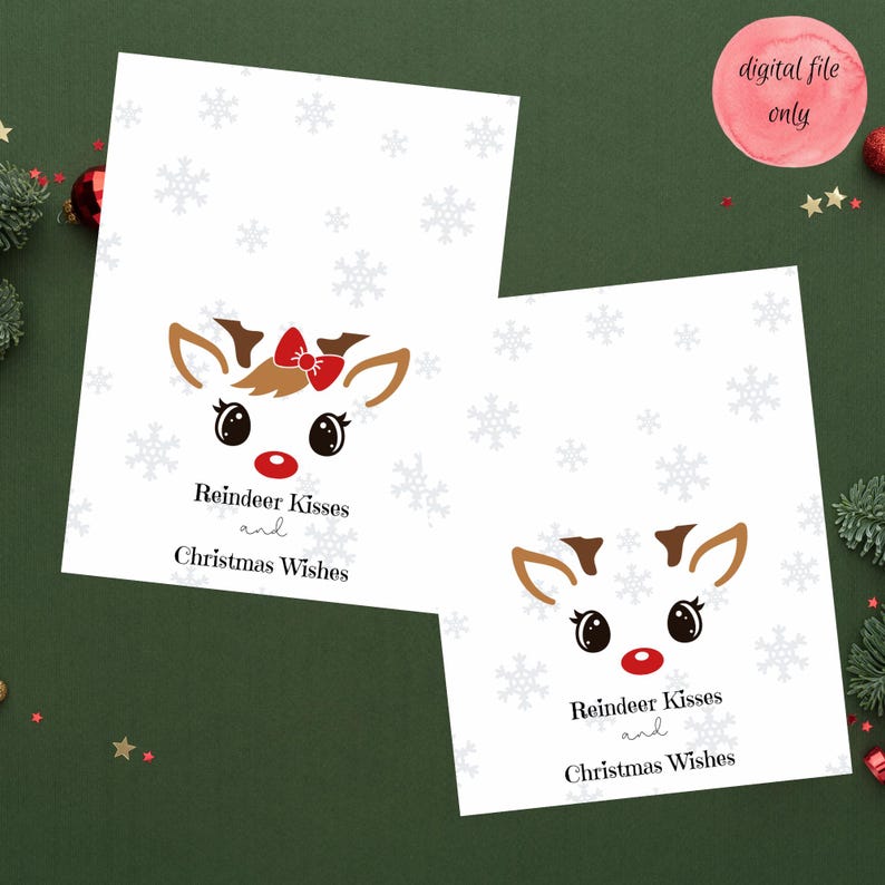 Reindeer Handprint Art: Christmas Keepsake Gift (digital Download) - Etsy
