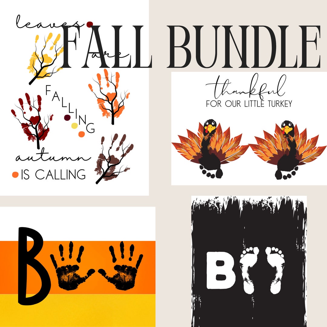 Fall Craft Bundle, Halloween, Artwork, Handprint, Baby, Kids, Toddlers ...