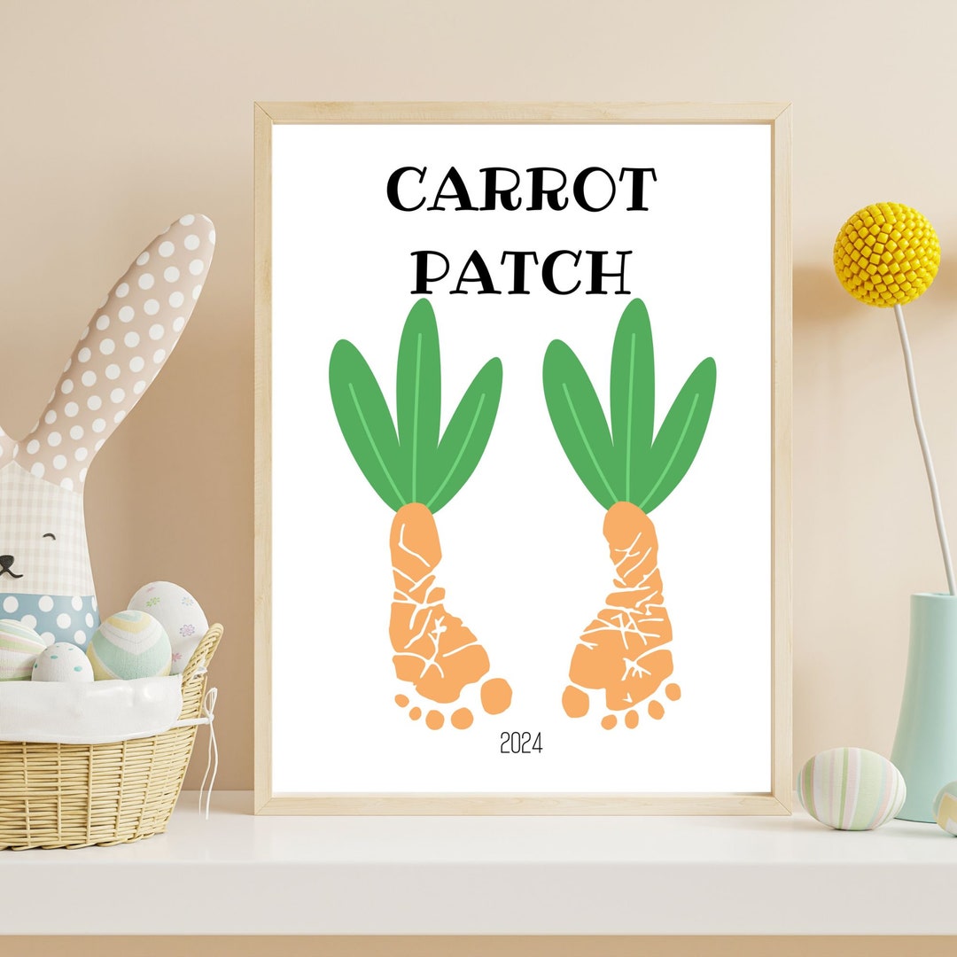 Easter, Spring, Carrot Patch Baby, Kids, Toddlers, Toes, Footprint ...