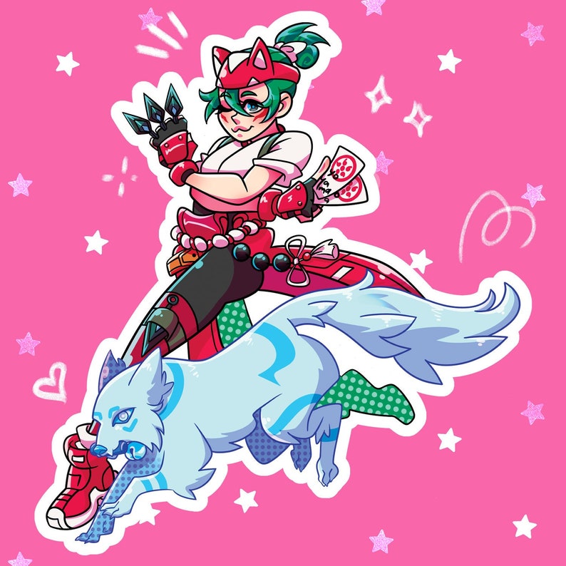 Overwatch Kiriko Sticker Fox Spirit Sticker Kitsune - Etsy