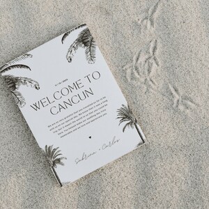 Destination Wedding Welcome Letter & Itinerary Template (digital ...