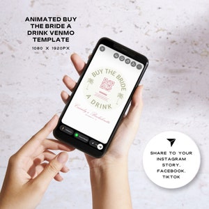 Buy the Bride a Drink, Bachelorette Instagram Story Template (digital ...