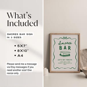 Camp Bachelorette Smores Bar Sign Template, Editable Camp Bachelorette ...