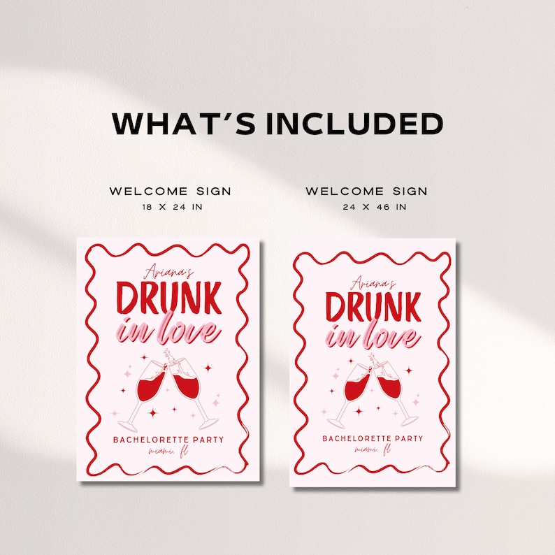 Drunk in Love Bachelorette Weekend Welcome Sign, Feyonce Themed Bach ...