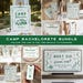 Camp Bachelorette Smores Bar Sign Template, Editable Camp Bachelorette ...