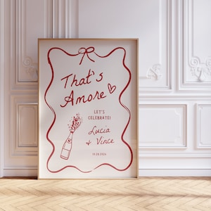 That's Amore Engagement Party Welcome Sign, Engagement Party ...