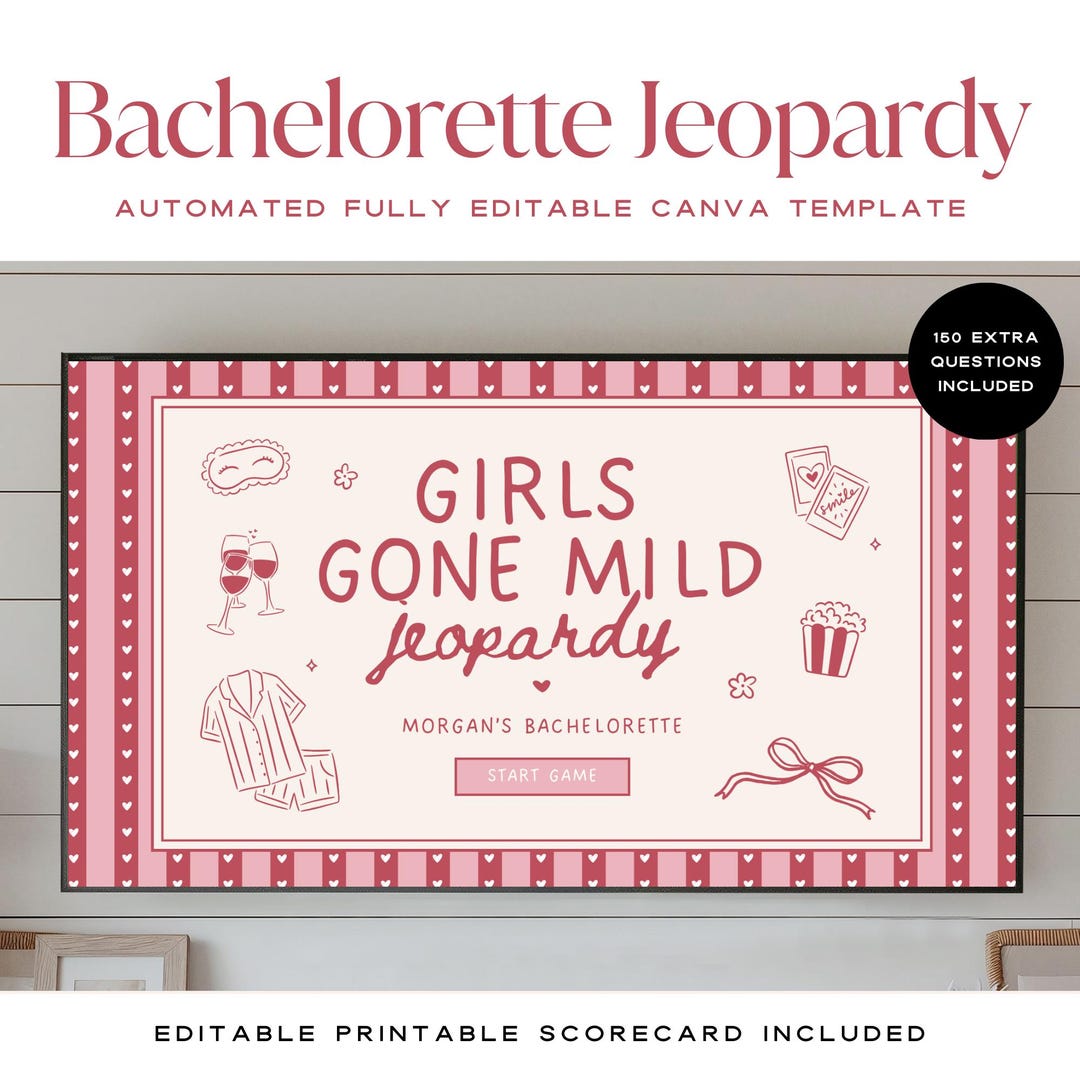 Bachelorette Jeopardy Game Template, Bach Drinking Game Hens Party ...