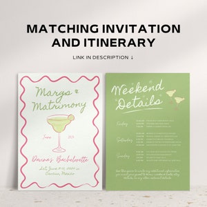Margs and Matrimony Bachelorette Welcome Sign, Margaritas and Matrimony ...