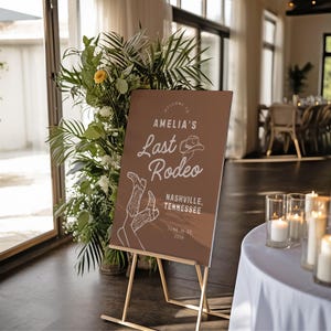 Last Rodeo Bachelorette Party Welcome Sign, Bachelorette Decor ...