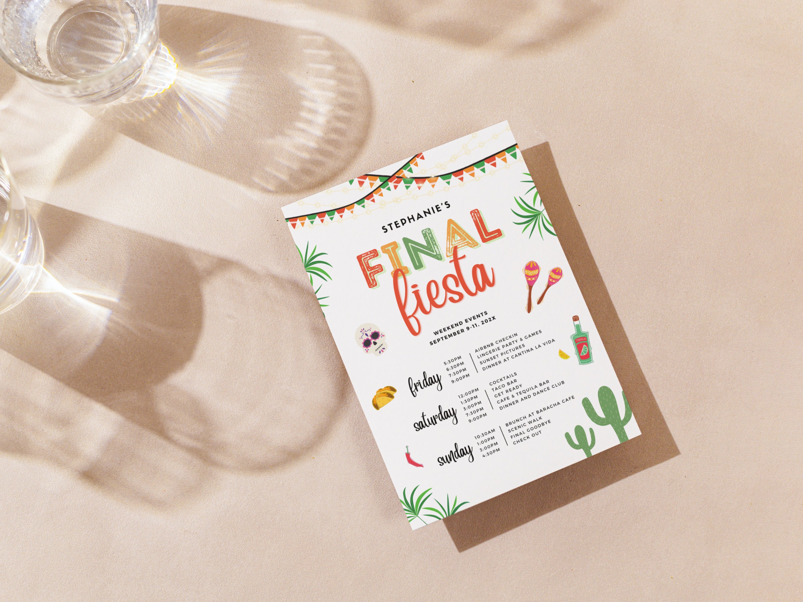 Final Fiesta Bachelorette Party Fiesta Bachelorette Party - Etsy