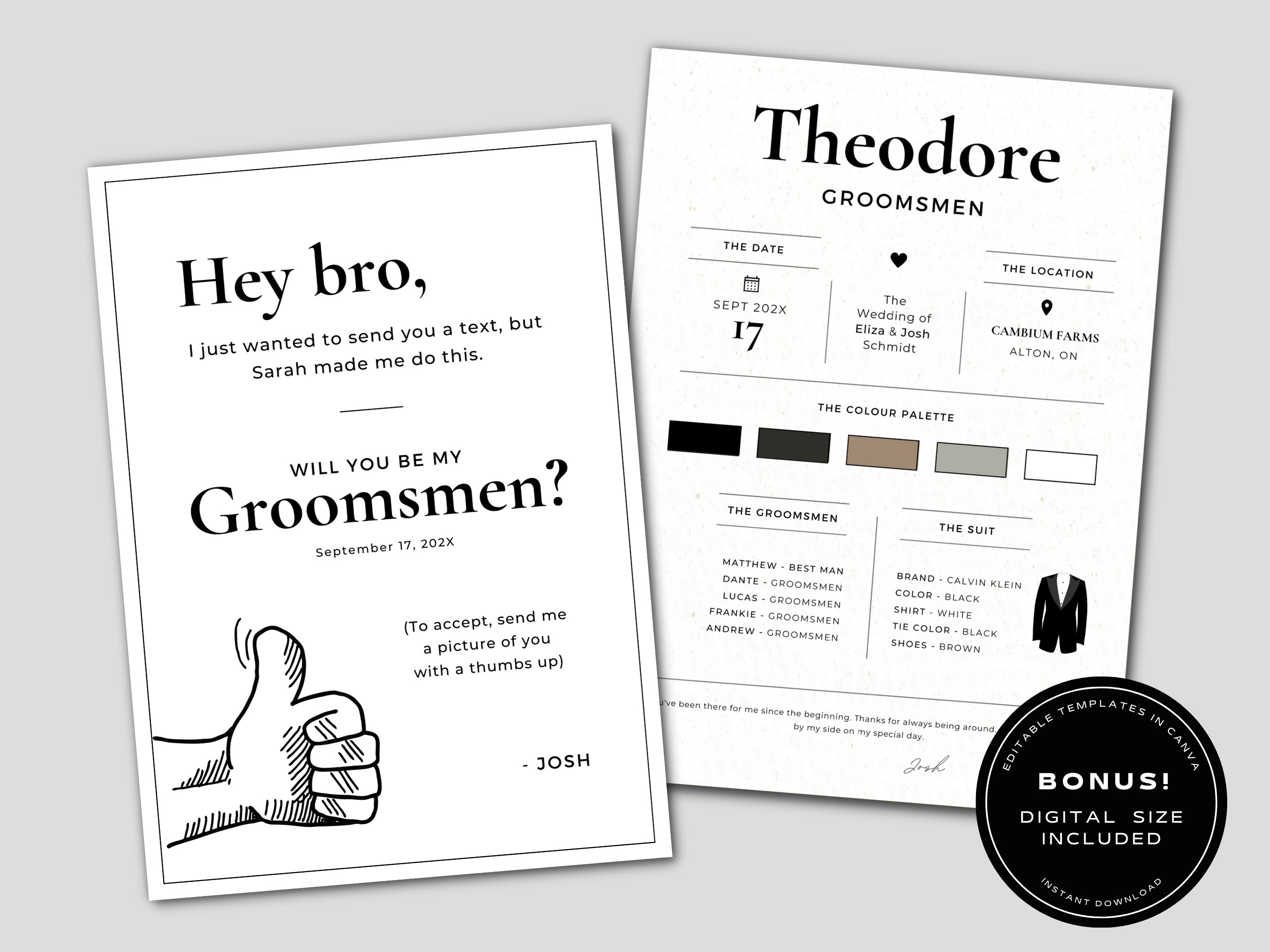 Groomsmen Proposal Card Will You Be My Groomsmen Card - Etsy