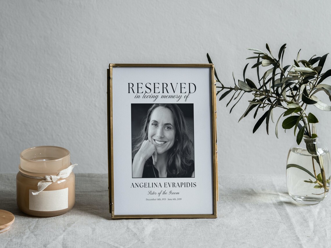 In Loving Memory Wedding Sign, in Loving Memory Png, in Loving Memory ...