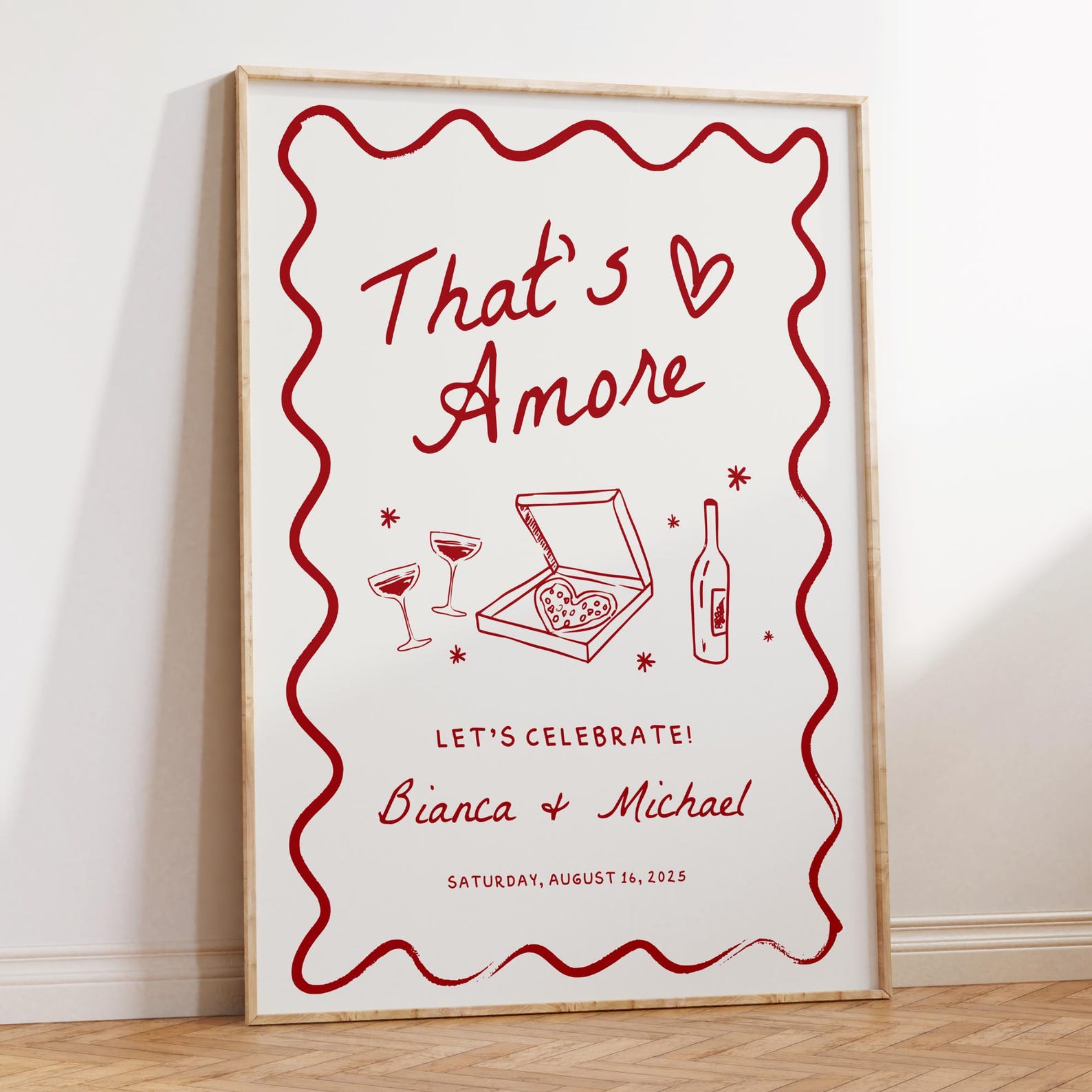 That's Amore Engagement Party Welcome Sign, Engagement Party ...