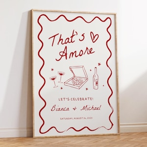 That's Amore Engagement Party Welcome Sign, Engagement Party ...