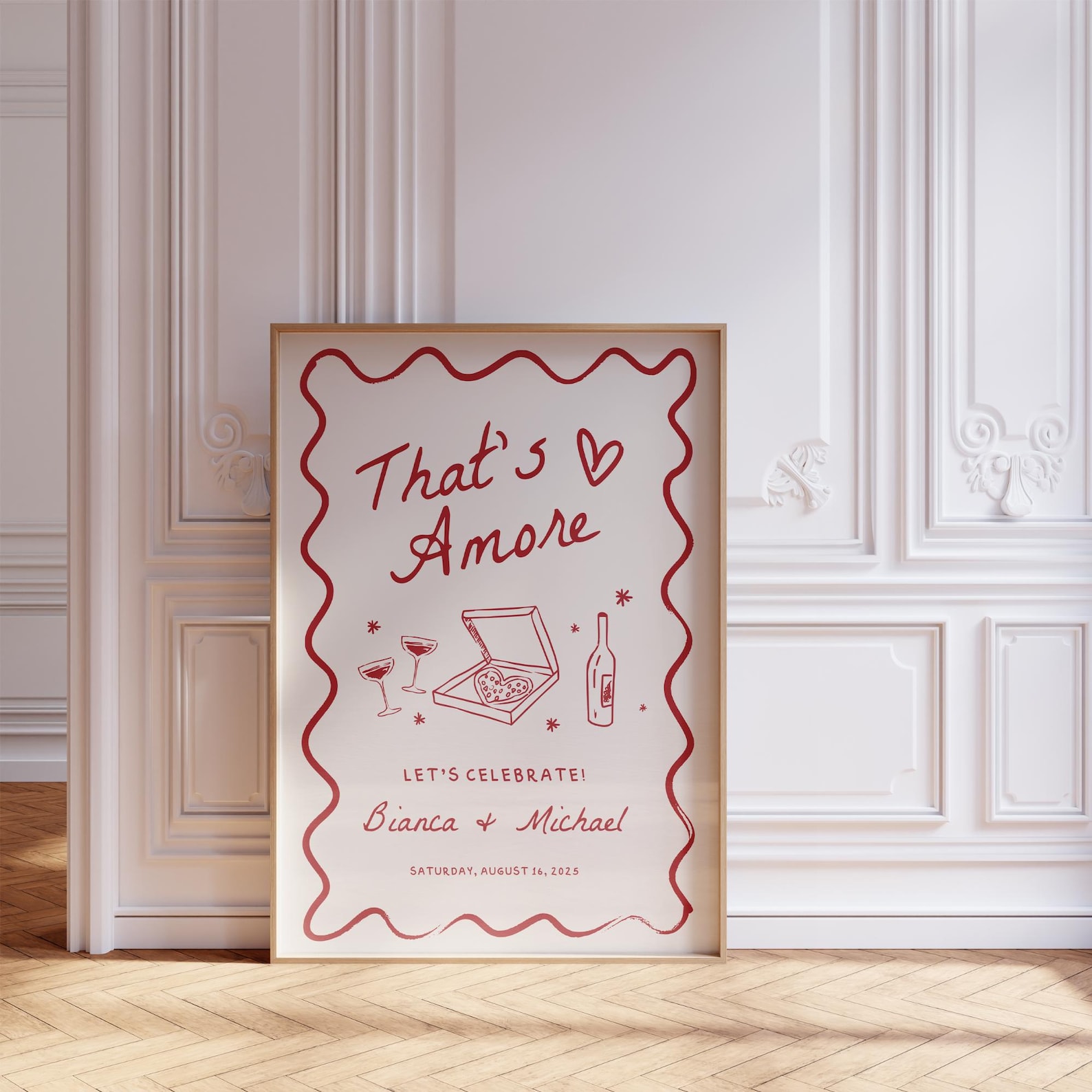 That's Amore Engagement Party Welcome Sign, Engagement Party ...