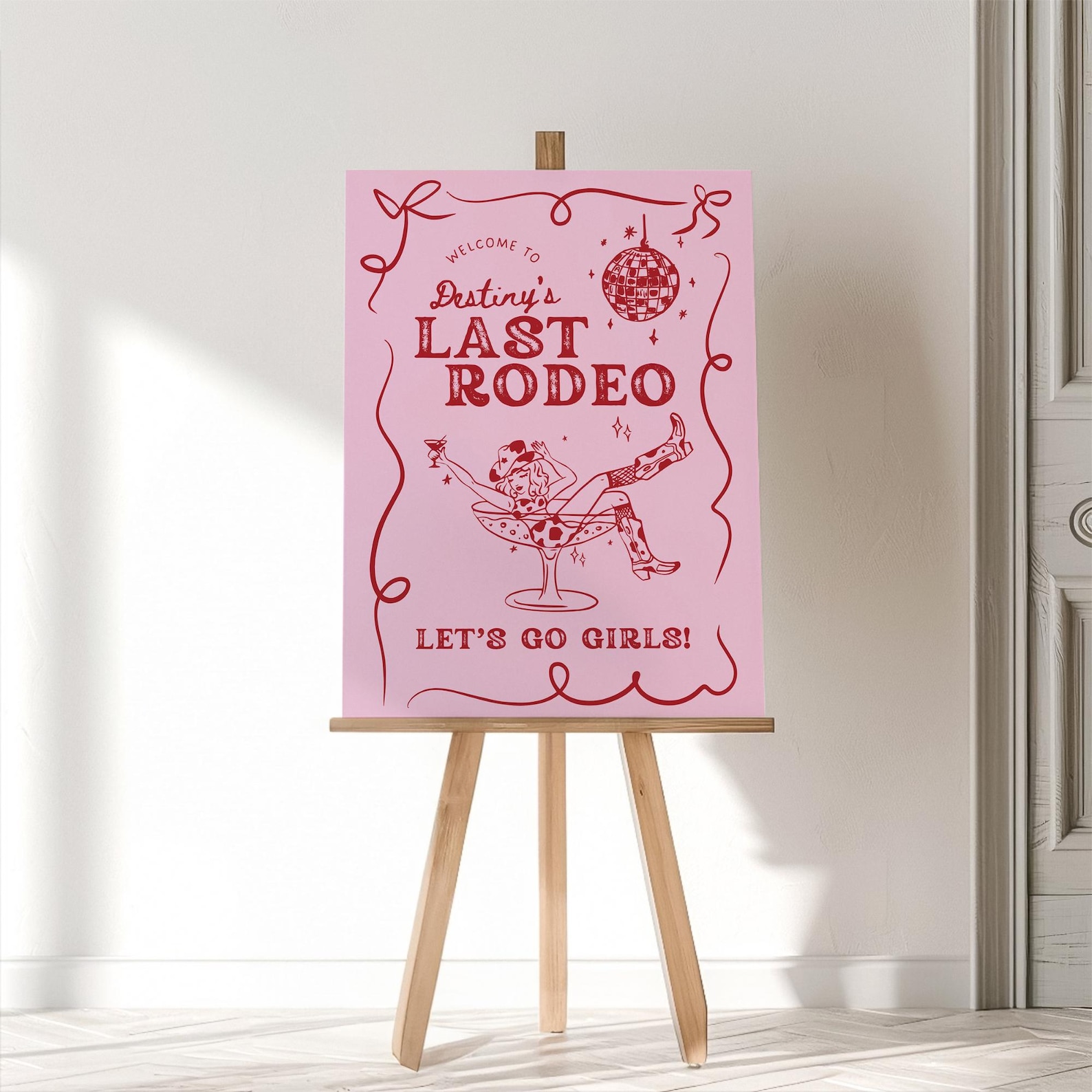 Last Rodeo Bachelorette Sign Template, Nashville Party Decor (digital ...