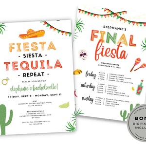 Final Fiesta Bachelorette Party Fiesta Bachelorette Party - Etsy