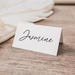Minimalist Place Card Template, Flat and Foldable Table Name Card ...