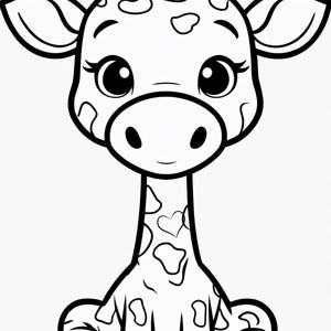 Zoo Animal Coloring Pages for Kids – Cute Safari Animals Printable ...