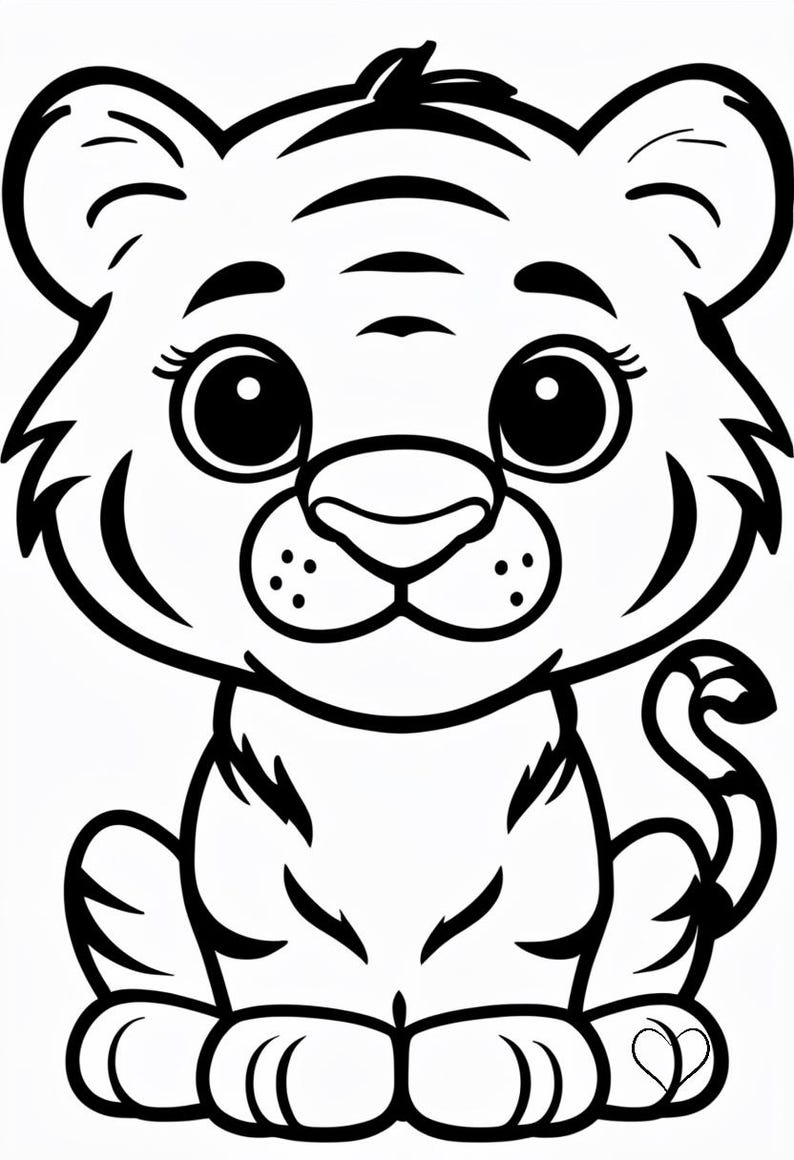 Zoo Animal Coloring Pages for Kids – Cute Safari Animals Printable ...