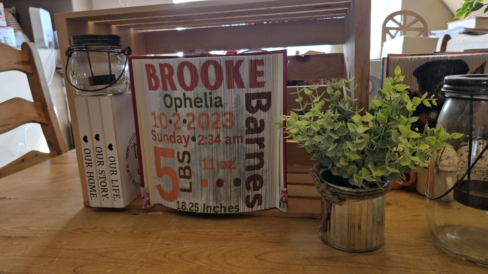 Custom Baby Gift With Name & Birth Details | Unique Nursery Art ...