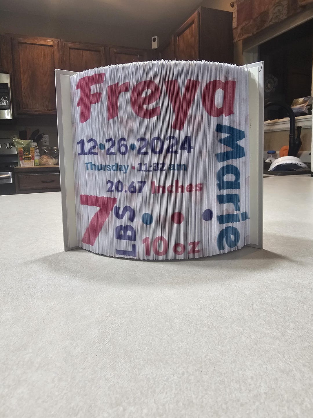 Custom Baby Gift With Name & Birth Details | Unique Nursery Art ...