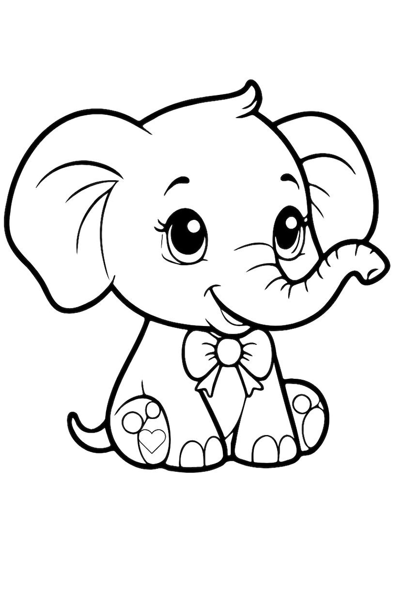 Zoo Animal Coloring Pages for Kids – Cute Safari Animals Printable ...